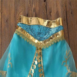 Costumes | Princess Jasmine Blue Outfit Girls Halloween Costume | Poshmark